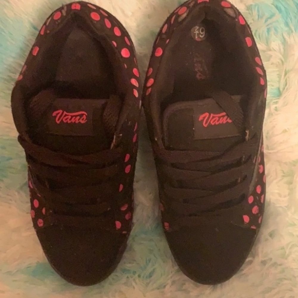 Vans Vintage Rare Old Skool 90s Sneakers Black & Pink… - Gem